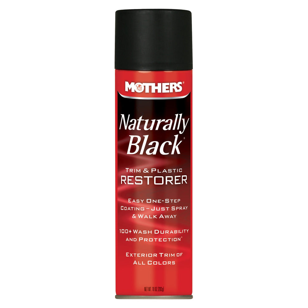NATURALLY BLACK® TRIM & PLASTIC RESTORER - AEROSOL – Mothers Polish ...